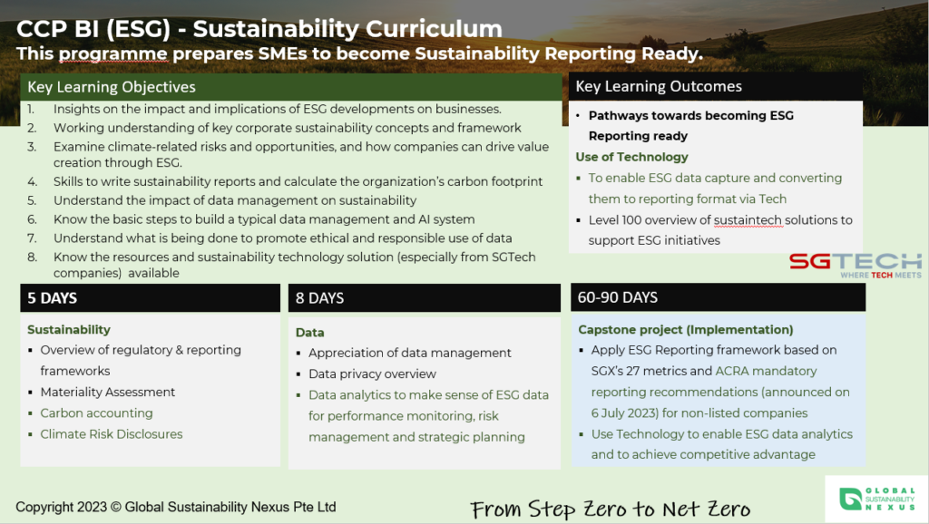 Career Conversion Programme Global Sustainability Nexus